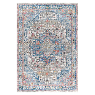 Manisa Vintage Medallion Area Rug, 5 X 8 - Mediterranean - Area Rugs ...