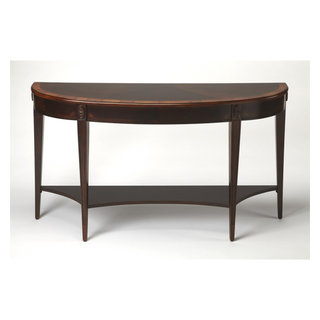 Astor Cherry Nouveau Demilune Console Table - Contemporary - Coffee ...