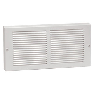 White Steel Baseboard Return, 12"x6" - Transitional - Registers Grilles ...