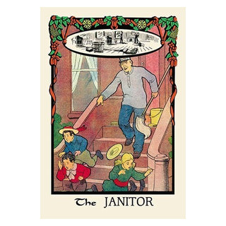 The Janitor, 12" x 18" - Traditional - Prints And Posters - by ...
