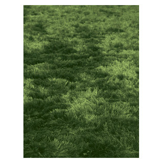 Quirk Lime Shag Rug, 6' Round - Contemporary - Area Rugs - by ...