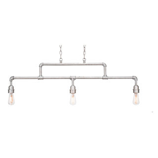 Billiard/Island Vintage 3 Light Bar - Industrial - Pool Table Lights ...