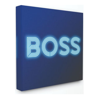 Neon Boss Fashion Modern Blue Word Design, 17"x17", 30x30 ...
