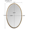 Uttermost Herleva Oval Mirror | Antique Gold Oval Mirror - Transitional ...