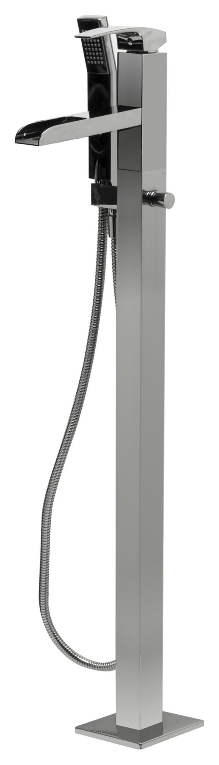 ALFI brand AB2843 Single Hole Floor Mounted Waterfall Tub Filler ...