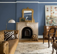 Traditional blue paint color for historic living room quandary