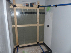 Bracing Wall Panels While Adhesive Sets