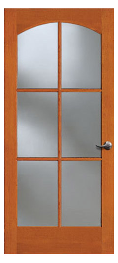 Interior door with flemish or obscure glass