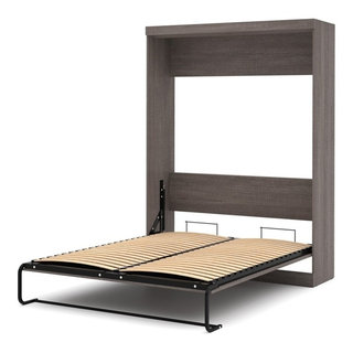 Bestar Nebula By Bestar Queen Wall Bed, Bark Gray - Transitional ...