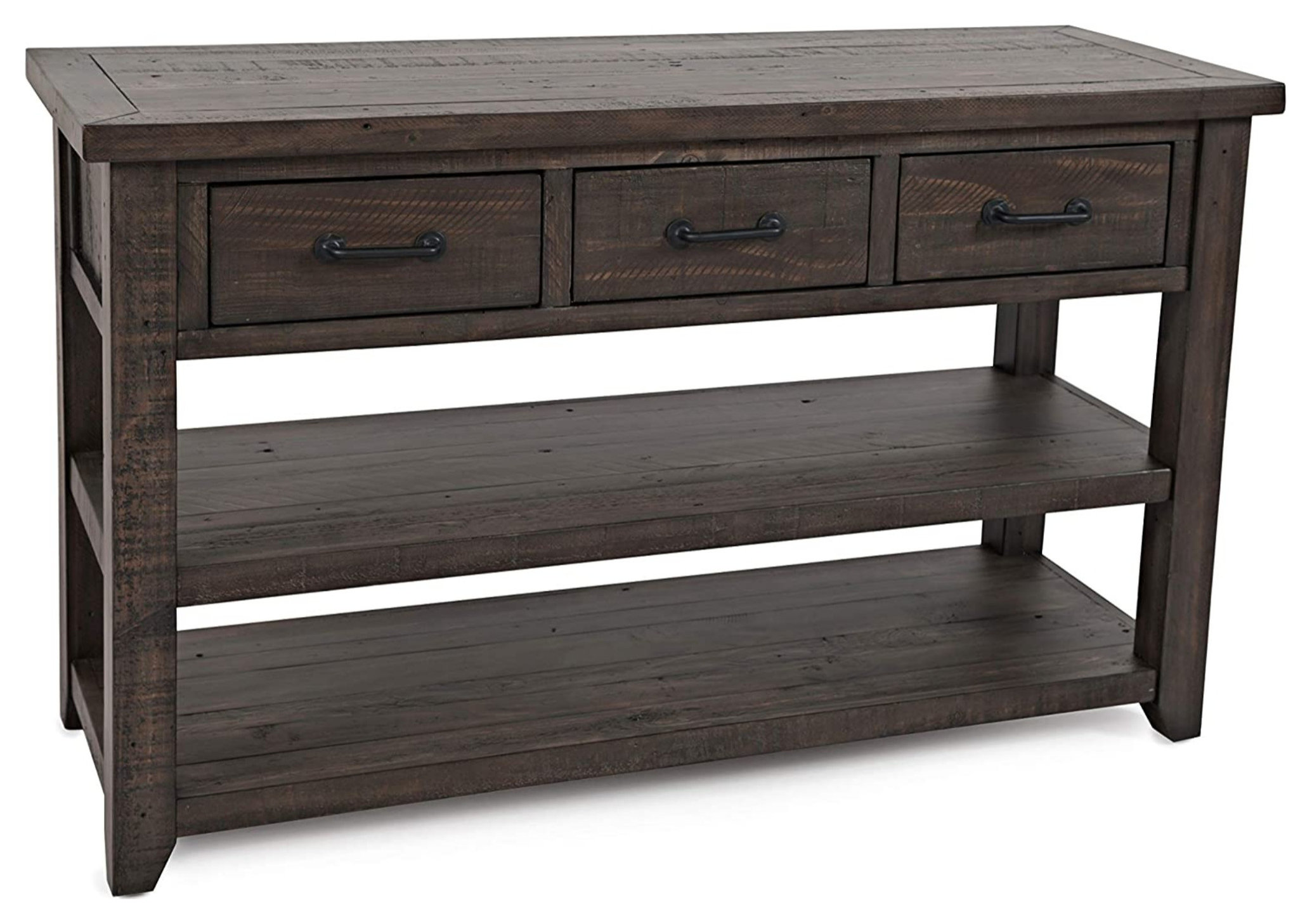 Madison County Rustic Reclaimed Pine Farmhouse Harris 50" Sofa Console ...