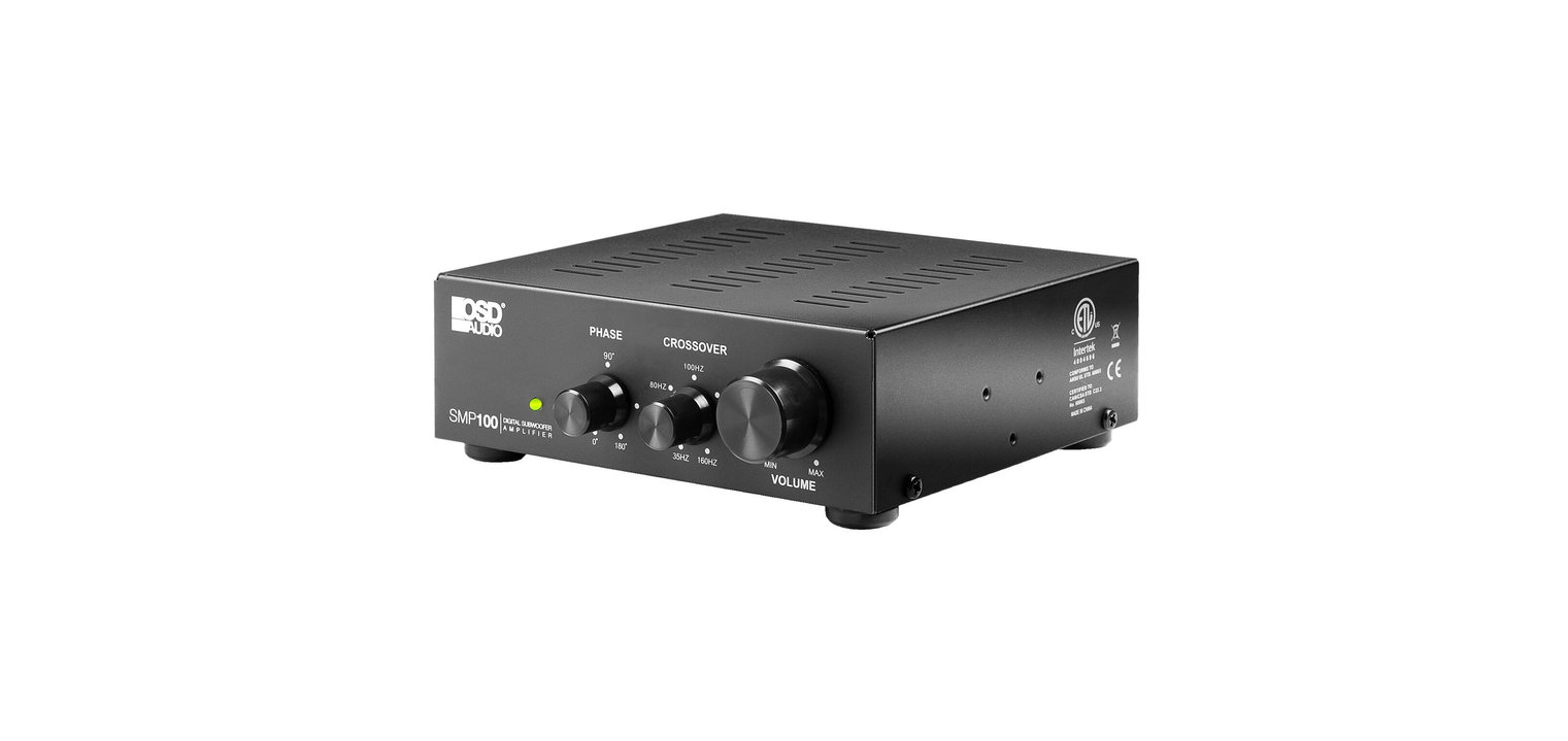 100W Class D Mono Subwoofer Amplifier, Advanced Crossover and Auto ...