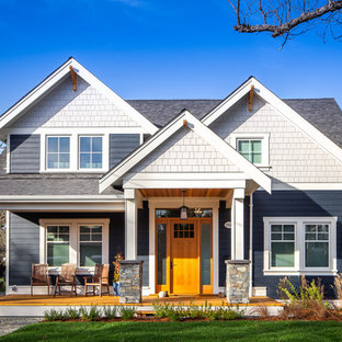 18 Beautiful Farmhouse Blue Exterior Home Pictures & Ideas October 2020 ...