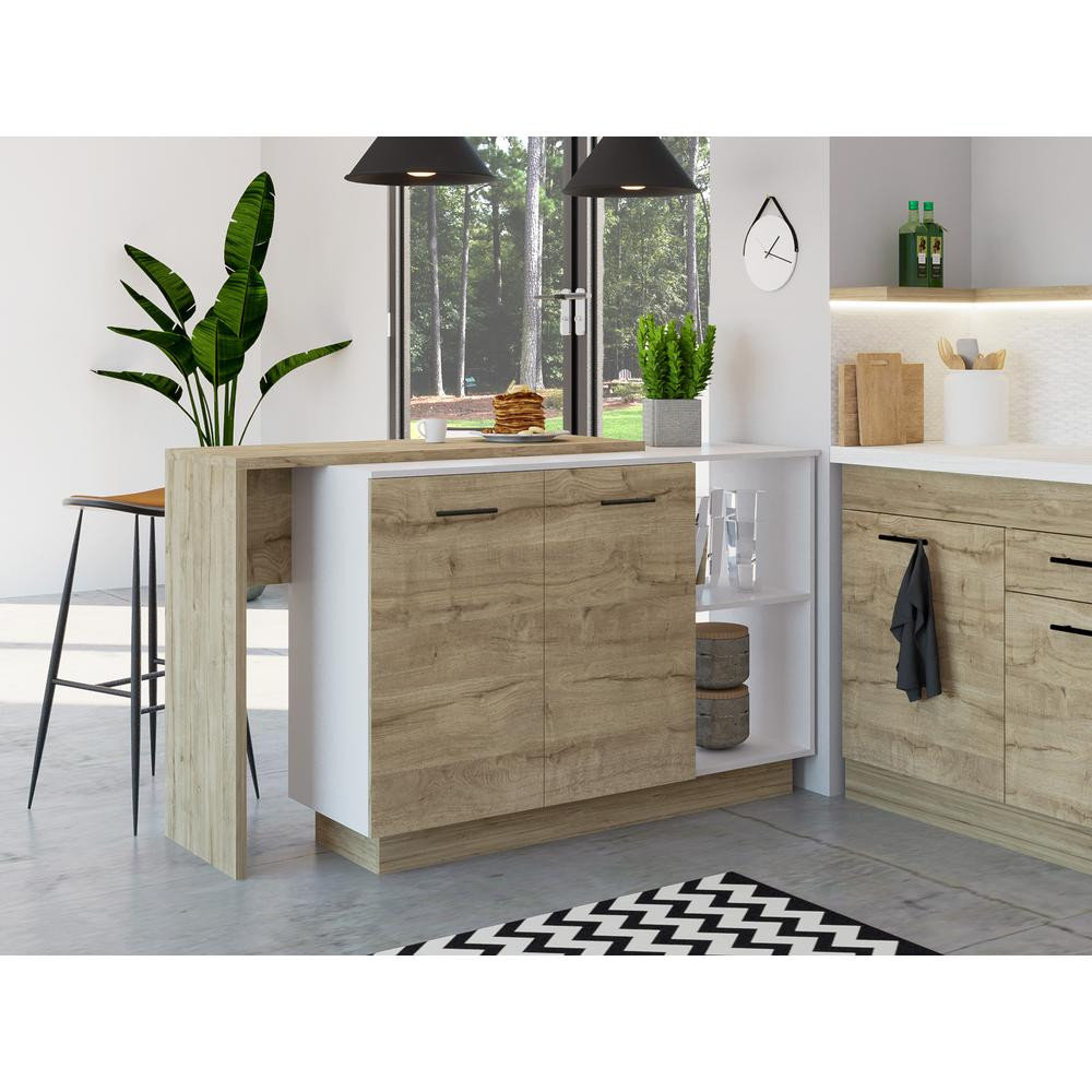 Creta Kitchen Island - Transitional - Kitchen Islands And Kitchen Carts ...