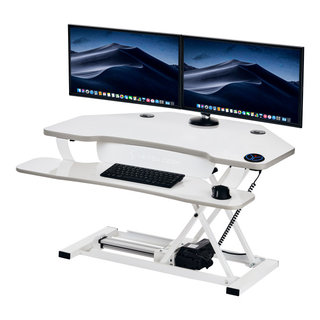 VERSADESK Standing Desk Converter,36” PowerPro Corner Electric ...