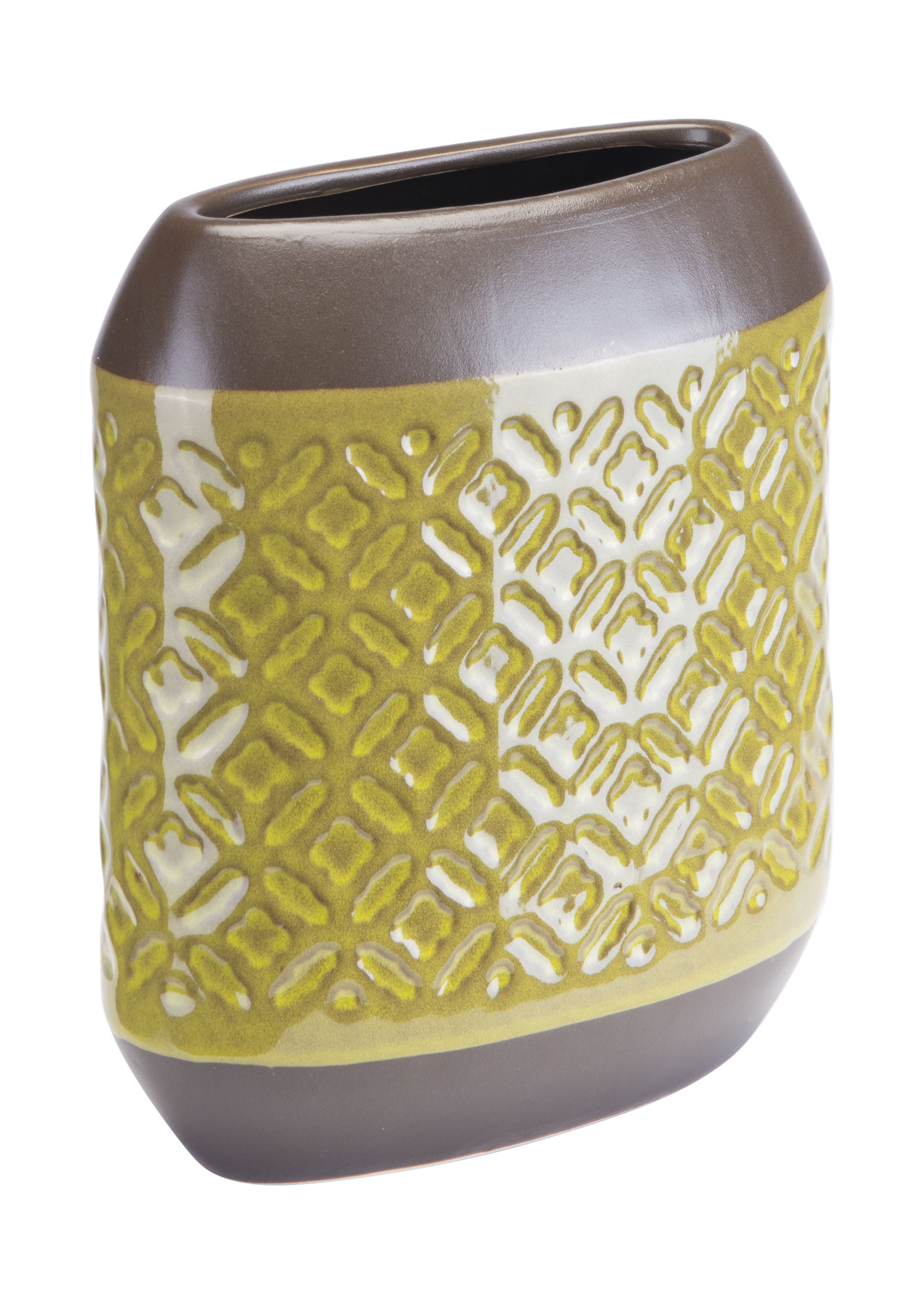 Small Square Planter Olive Green - Contemporary - Outdoor Pots And ...