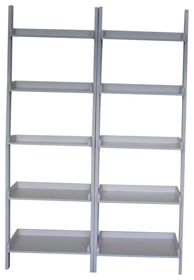 Lean To Shelf Unit With 5 Shelves - Farmhouse - Utility Shelves - by ...