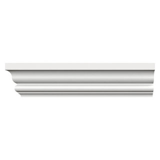 2 3/4"H x 1 3/8"P x 96"L Shingle Moulding, PVC, 2 3/4"H x 1 3/8"P x 96 ...