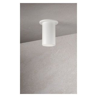 CSL LED Cylinder Collection Flush Mount Semi Gloss White, 3.5"Dx6"H, 3. ...