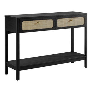 Chaucer Wood Entryway Console Table - Tropical - Console Tables - by ...