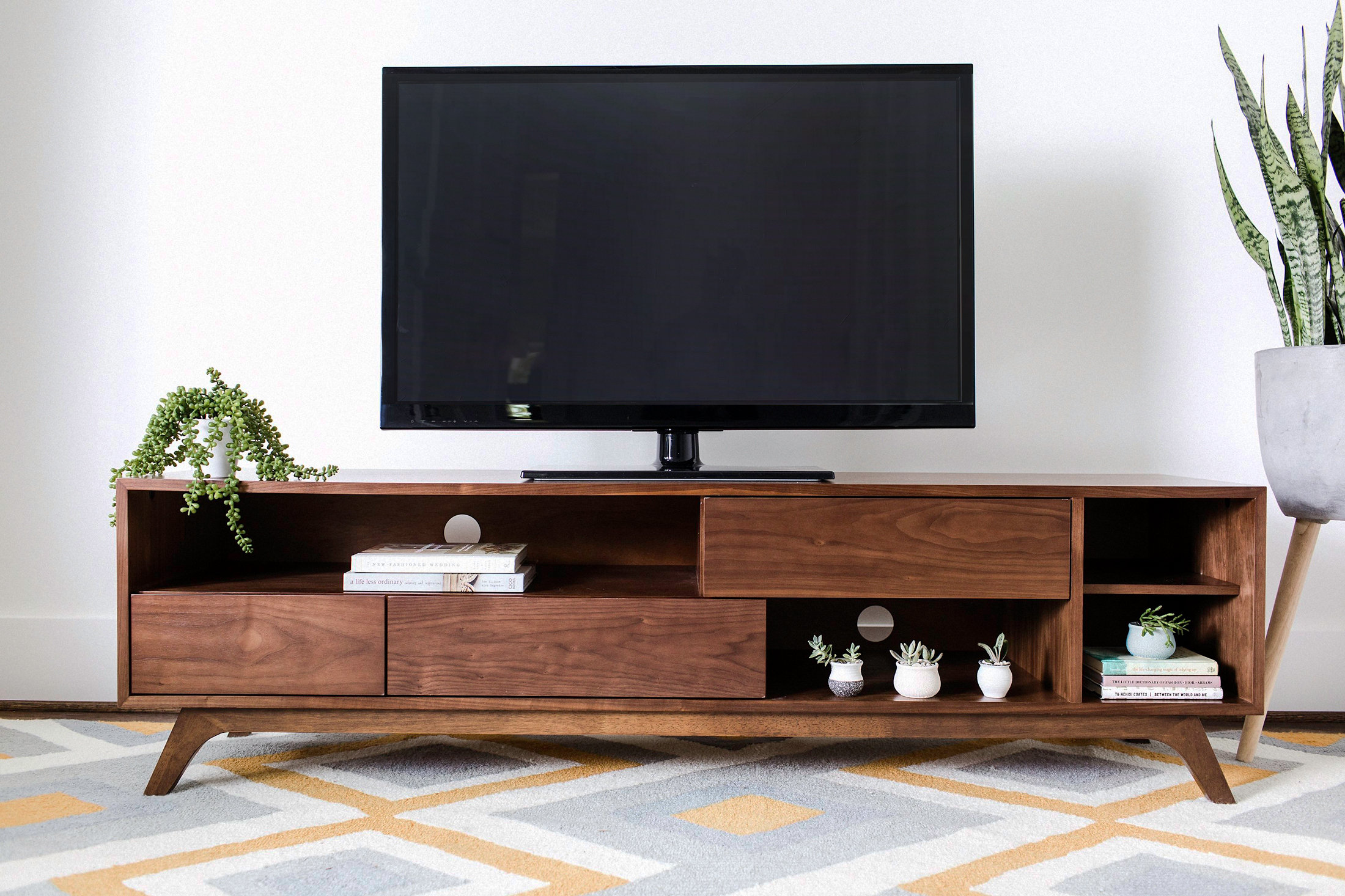 Monroe Mid-Century Modern TV Stand - Midcentury - Entertainment Centers ...