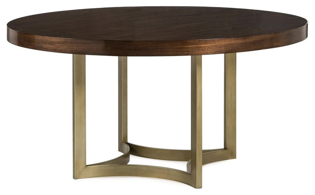 Sonder Living Chester Round Dining Table | 60" Dia. / Walnut ...