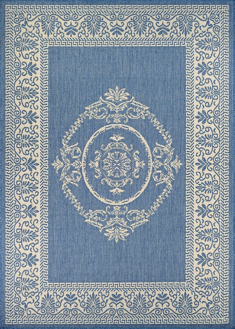 Couristan Recife 1078 Champagne And Blue Rug, 2'x3', 2'3"x7'10 ...