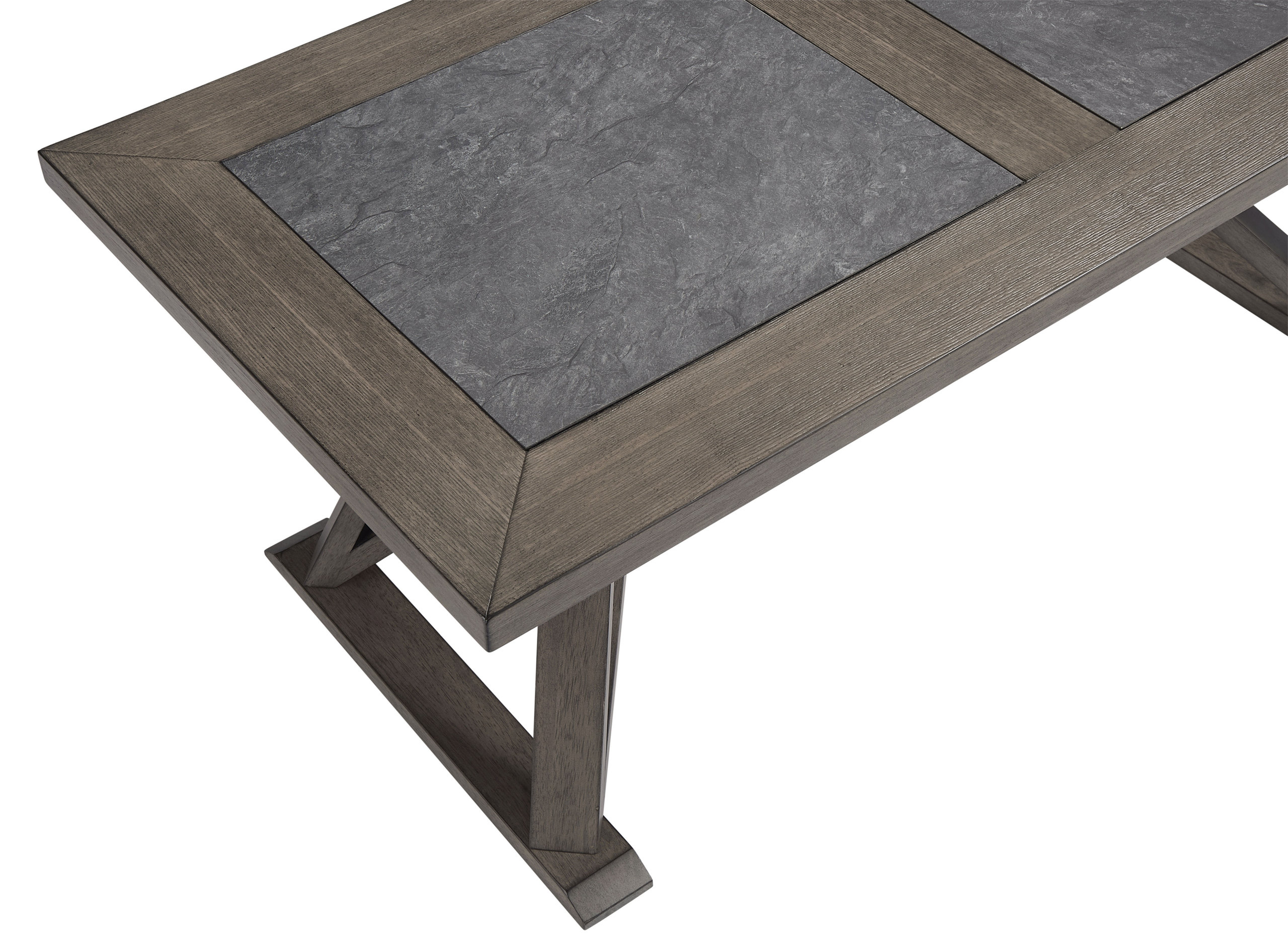 Promenade Rectangular Cocktail Table, Ash Gray - Transitional - Coffee ...