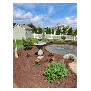 Scranton, PA - Backyard Outdoor Living Space - Landscaping, Flagstone ...