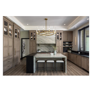 A Modern Prairie Style Kitchen with Hidden Workstations - Farmhouse ...