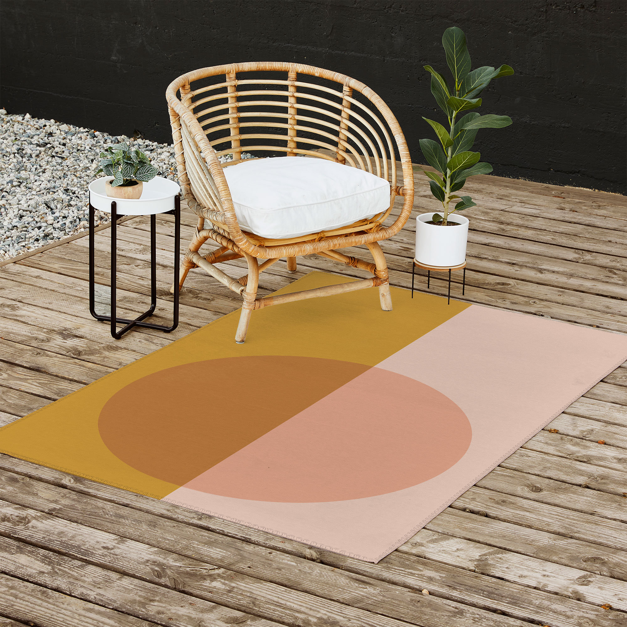 Colour Poems Color Block Abstract Vii Outdoor Rug, 4'x6' - Contemporary ...