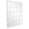 HomeRoots Rectangular White Finish Metal Tile Frame Mirror ...