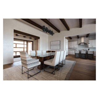 Santa Fe Warm Contemporary - Southwestern - Dining Room - Albuquerque ...