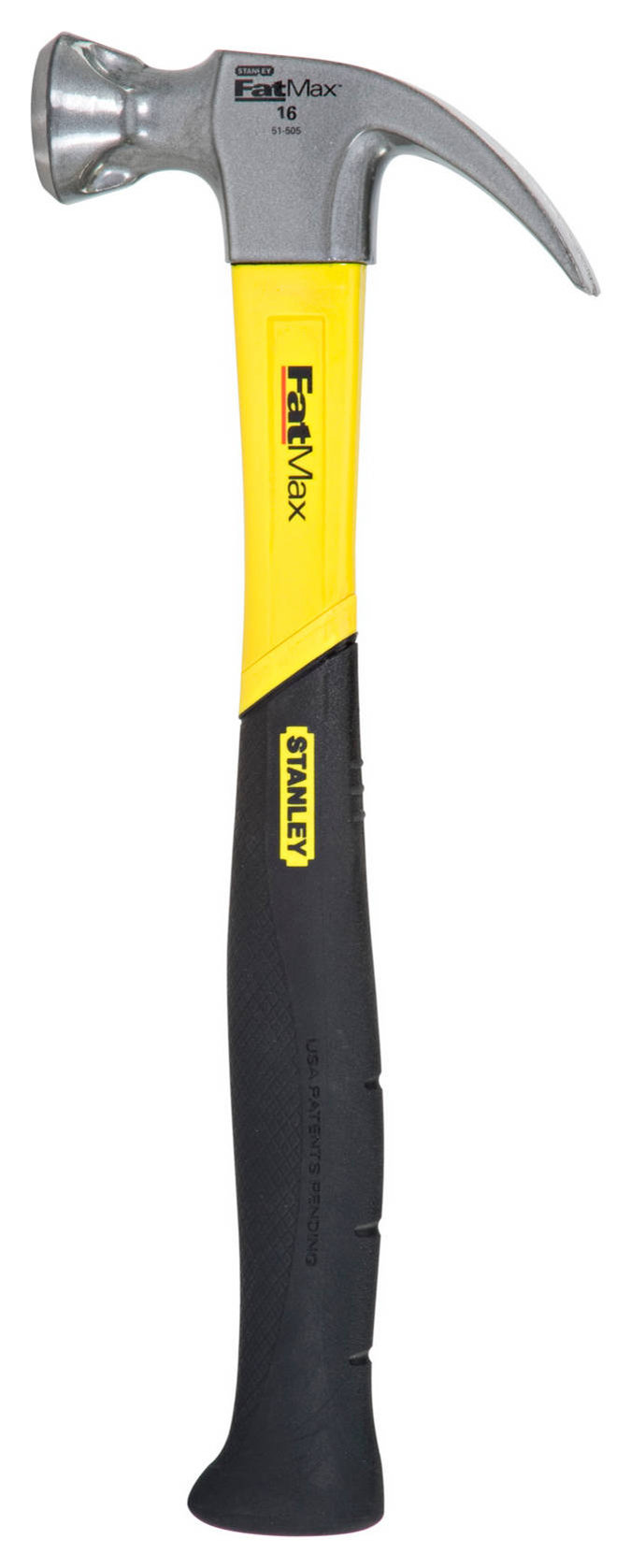 Stanley 51-505M Curved Jacketed Graghite Claw Hammer, 16 Oz ...