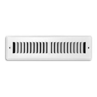 Stamped Steel Toe Space Grille, 2"x12" - Transitional - Registers ...
