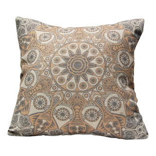 Medallion 4 Pillow, Gray - Mediterranean - Decorative Pillows - by ...