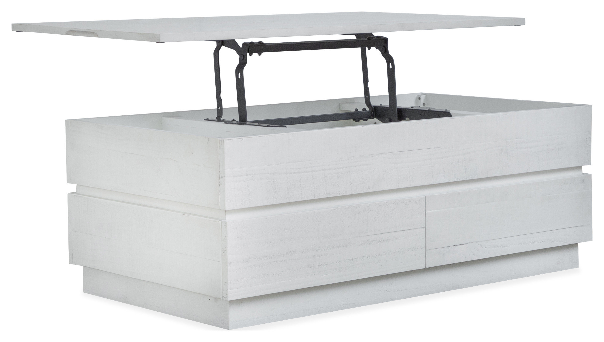 Lift Top Storage Cocktail Table WithCasters - Farmhouse - Coffee Tables ...