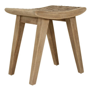 East at Main Jaime Natural Coconut Shell Stool - Modern - Armchairs And ...