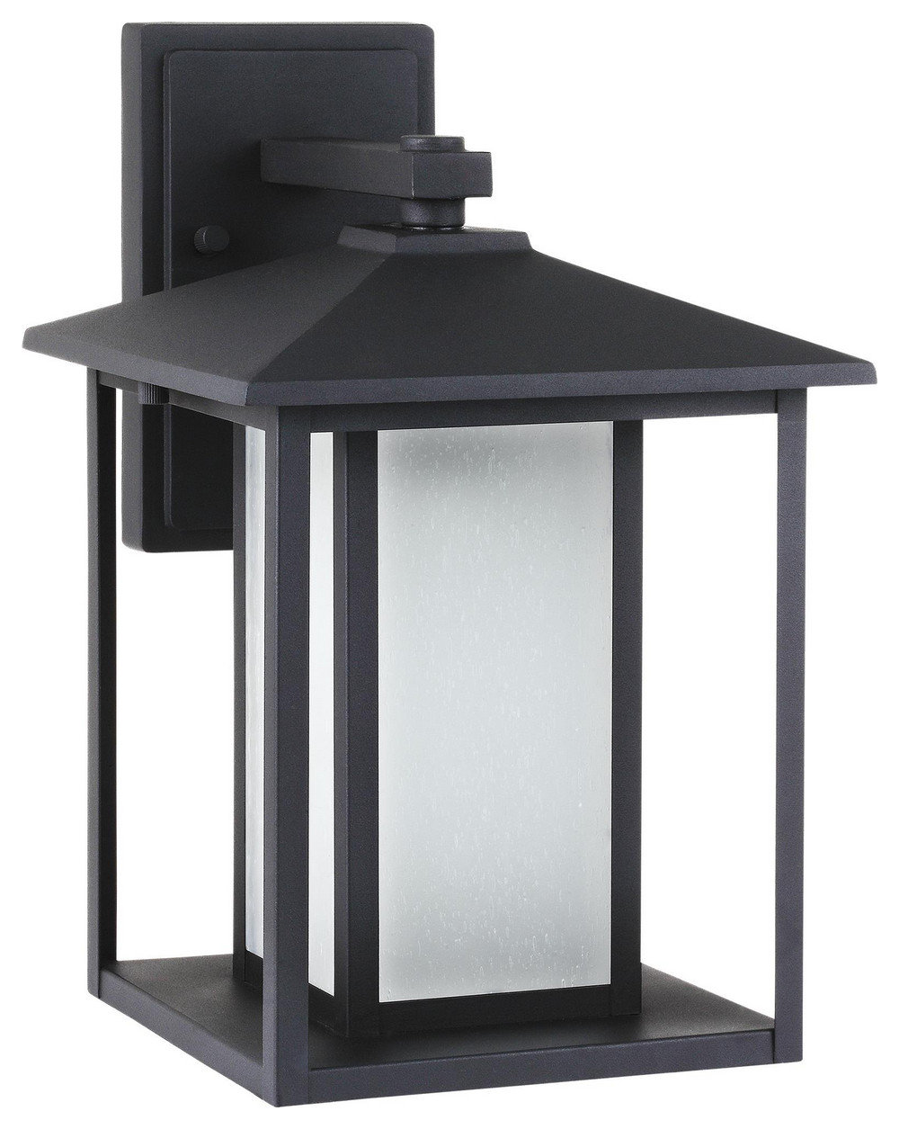 Hunnington LED Outdoor Wall Lantern, Black - Transitional - Outdoor ...