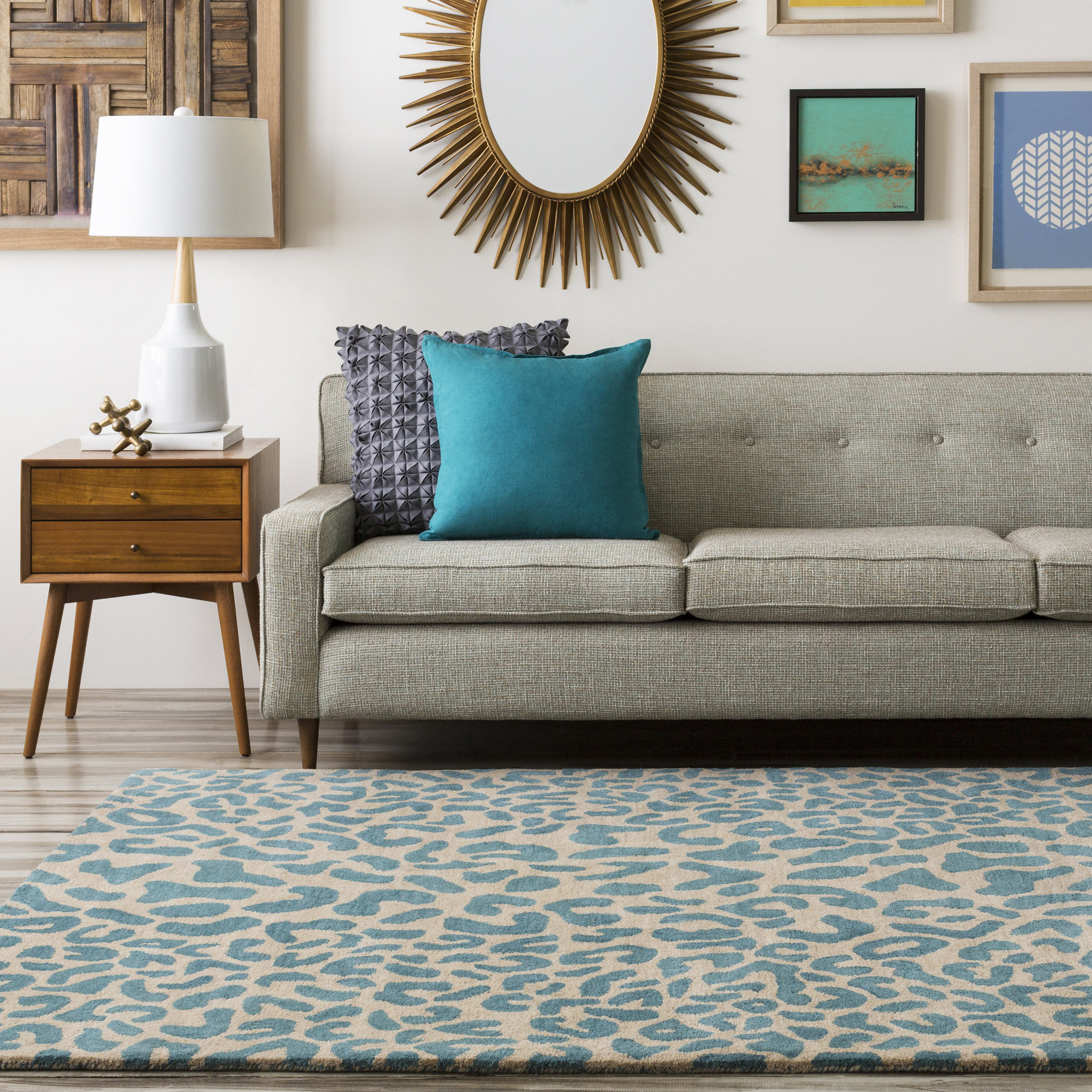 Athena Area Rug, 6' x 9' Oval - Contemporary - Area Rugs - by Surya | Houzz