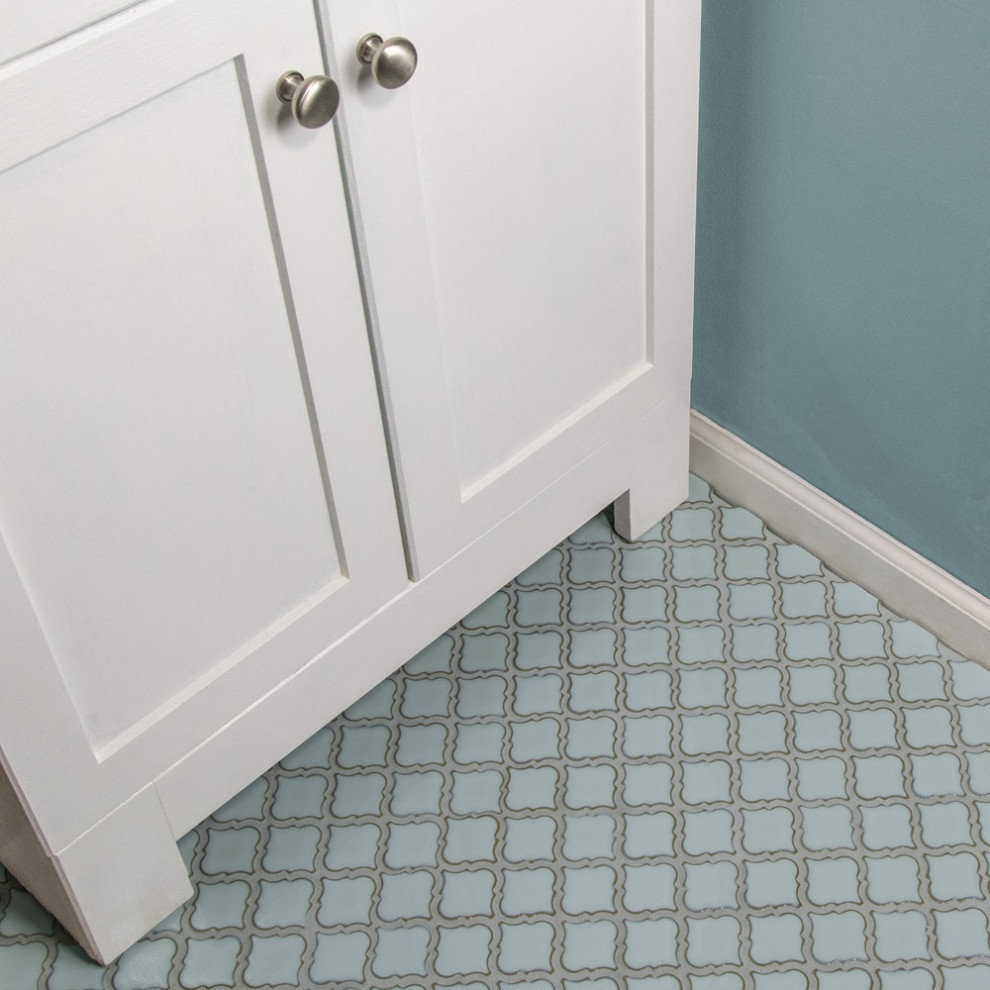 Hudson Tangier Mosaic Floor and Wall Tile, Silk White, Sample ...