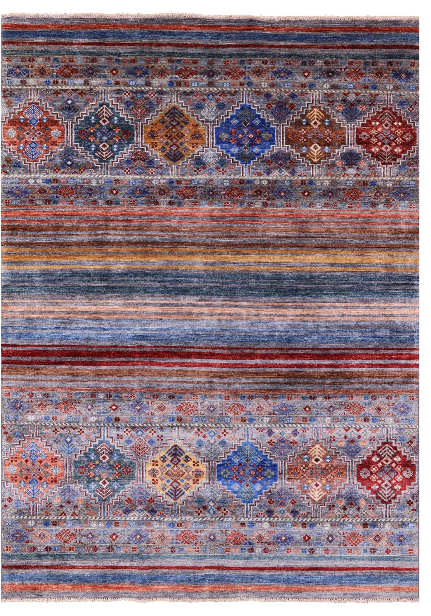 Khorjin Super Kazak Hand Knotted Wool Rug 5' 7" X 7' 11" - Q16658, 5' 7 ...