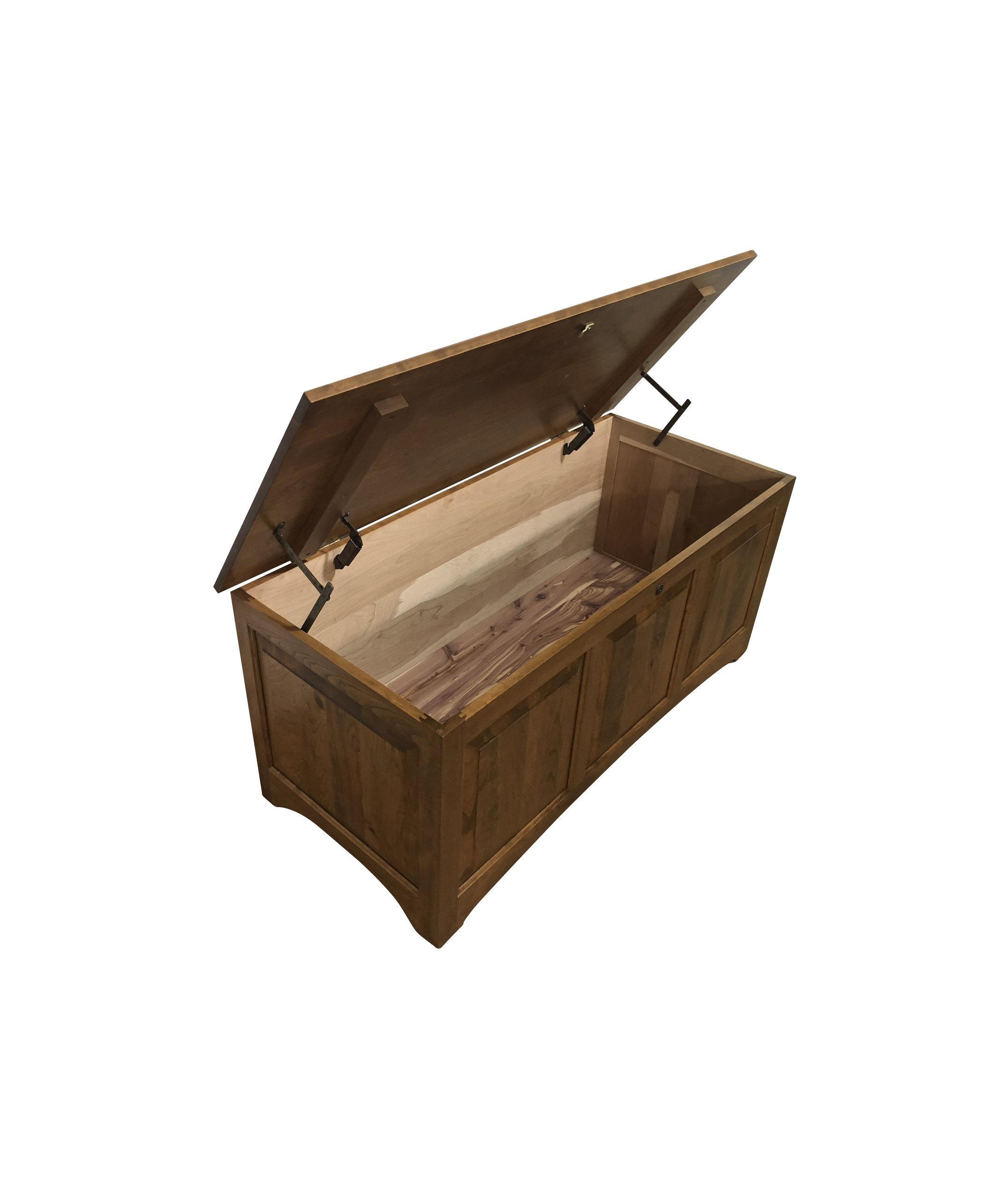 Raised Panel Blanket Storage Chest, Cedar Bottom, Hope Chest ...