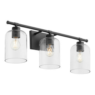 Tribute Transitional Vanity, Matte Black - Transitional - Bathroom ...