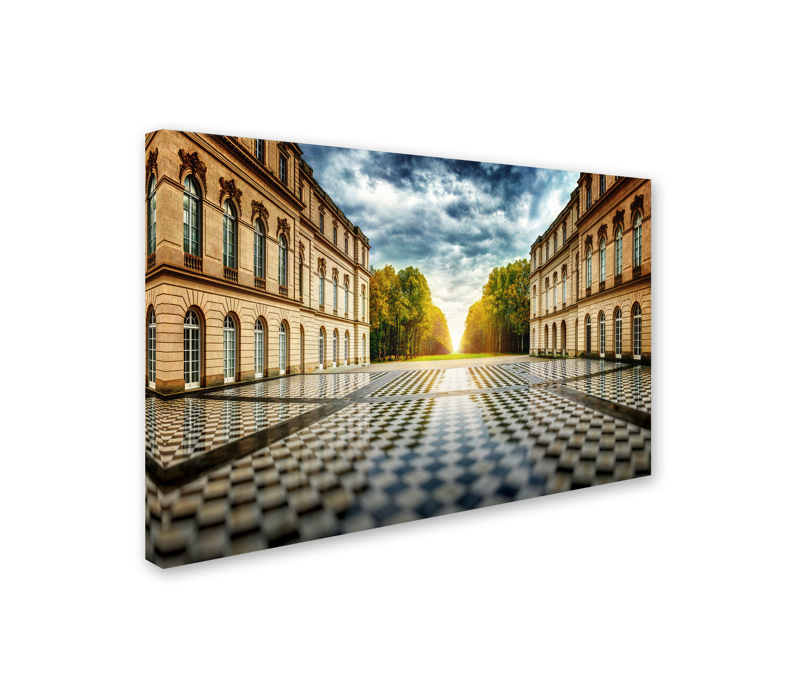 Juan Pablo De Miguel 'Herrenchiemsee Palace.' Canvas Art, 30"x47 ...