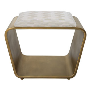 Hoop Small Gold Bench - Contemporary - Upholstered Benches - by Ownax ...