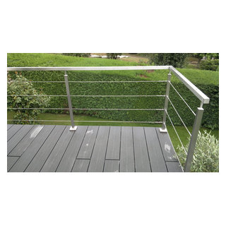 balustrade inox en tube carré - Modern - Rennes - by TID Inox | Houzz