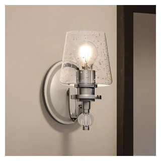 Luxury Posh Wall Sconce, 9.5''H x 5''W, in Polished Nickel ...