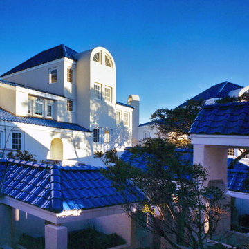 75 Exterior Home with a Blue Roof Ideas You'll Love - February, 2026 ...