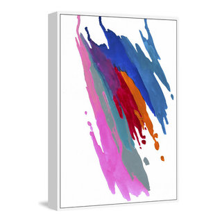 "Watercolor Strokes" Floater Framed Painting Print, Canvas, 24"x36 ...