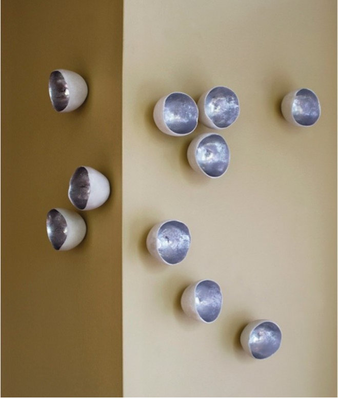 Silver Leaf 'Seed' Wall Play, Set of 10 - Contemporary - Wall Accents ...